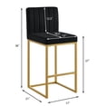 FFZ Modern Fashion Counter Height Stool with Full Backrest and Iron ...