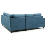 Homestock MidCentury Marvel Sectional Sofa , Aqua - Walmart.com