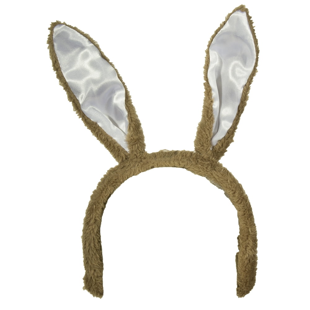 Easter Accessory - Light Brown Posable Bunny Rabbit Ears Headband ...