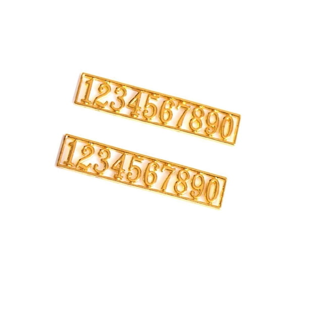 justharion 1:12 Scale Dolls House Miniature Set Of Numbers Door ...