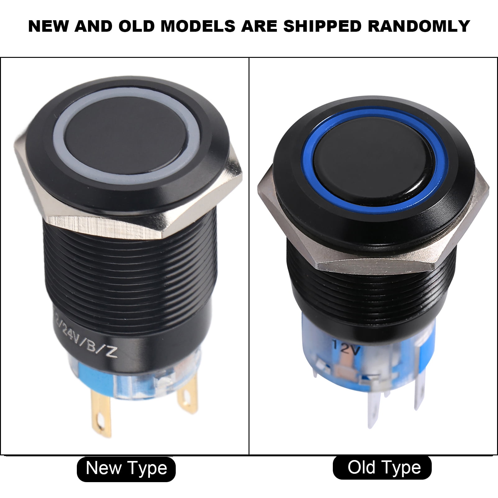 Interruptor Flate con Pestillo Autoblocante Impermeable y LED de 19 Mm con Apariencia Duradera y ...