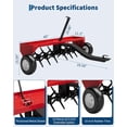 QinaQin 48 Inch Tow Behind Lawn Plug Aerator with Universal Hitch ...
