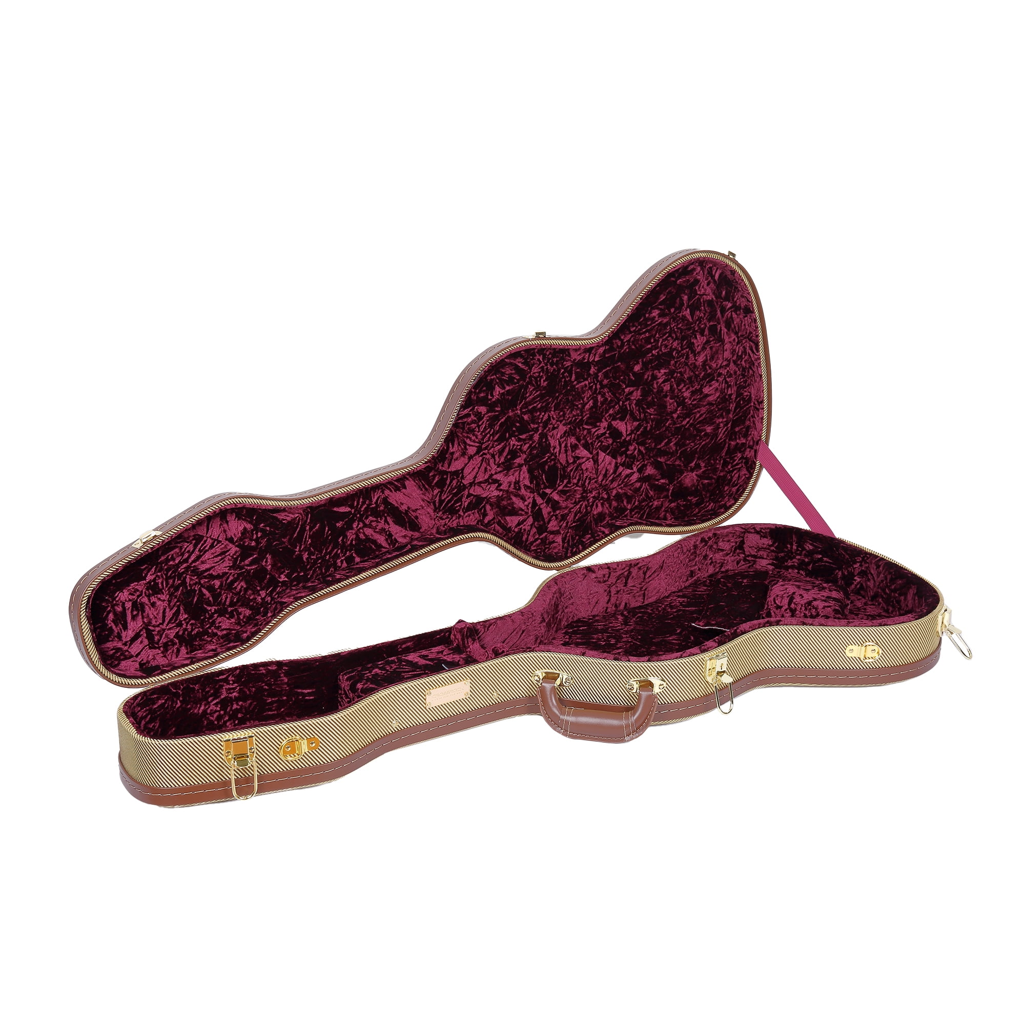 Crossrock Electric Guitar Hard Case, Telecaster and Stratocaster Style ...