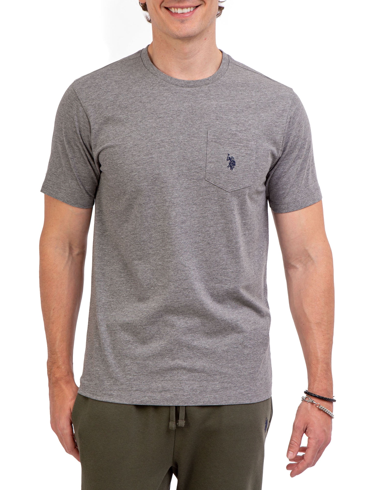 U.S. Polo Assn. Men's Crew Neck Pocket T-Shirt - Walmart.com