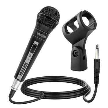 siisll Handheld Wired Dynamic Microphone, Cardioid Vocal Mic with ON ...