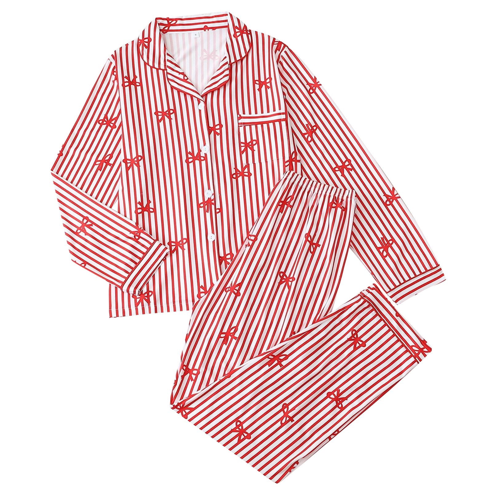 Click here for Zhangmingxx Elegant Bow Print Sleepwear Set For Ho... prices