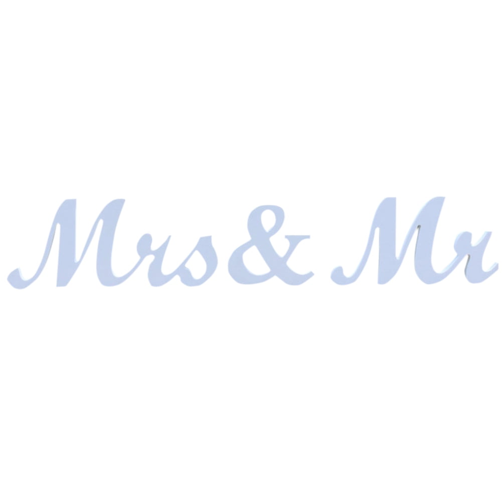 XY Fancy Wedding Signs Mr and Mrs Decorations, Small Wooden ...