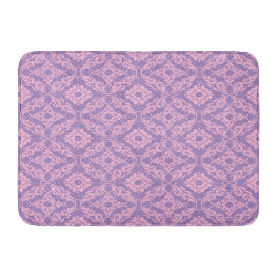 GODPOK Baroque Blue Medallion Lavender Pink Damask Purple Antique ...