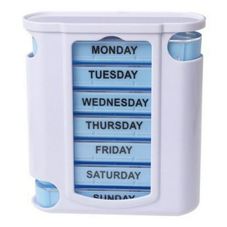 Seven Days Plastic Pill Case Drawer Pill Planner Outdoor Stackable ...