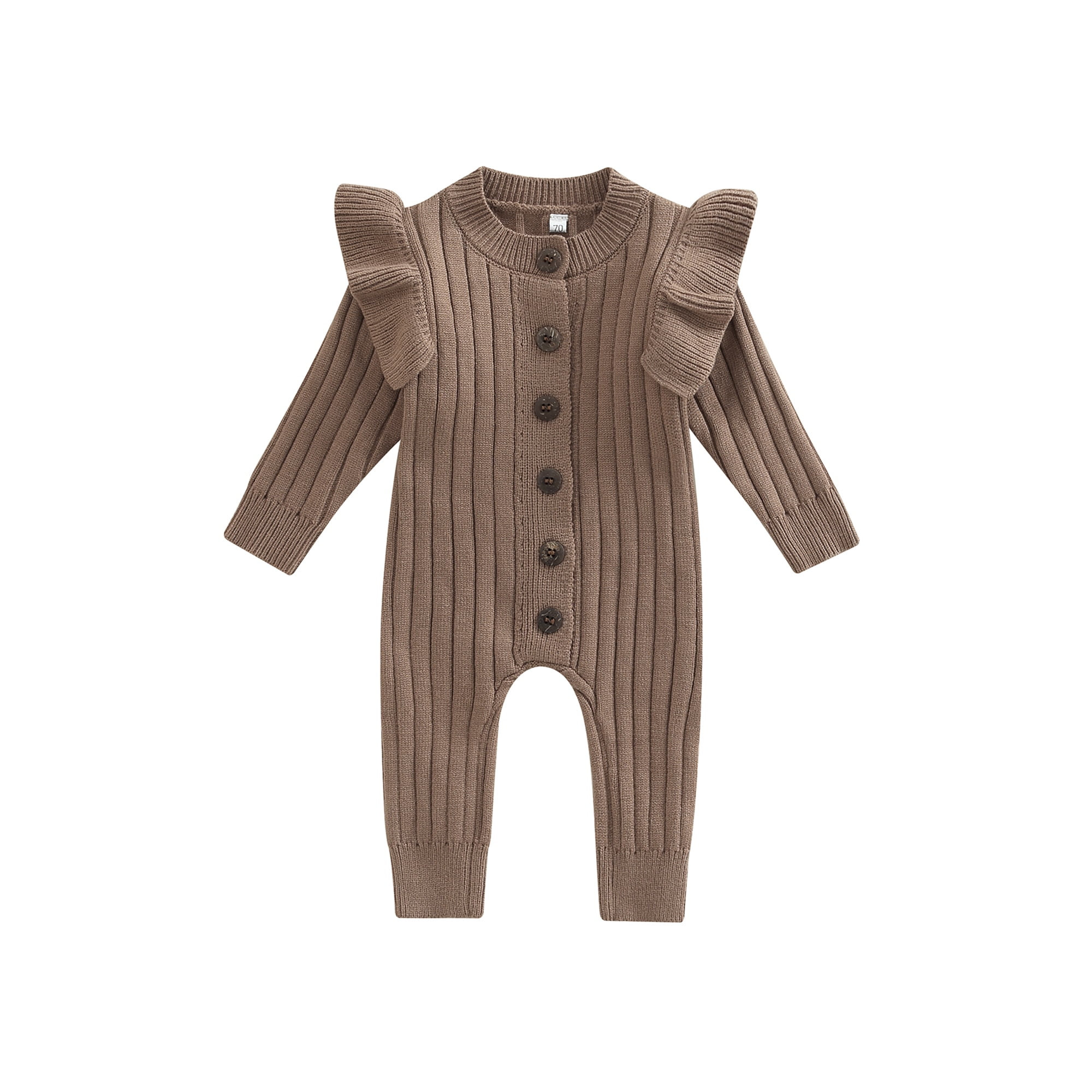 Click here for Gupgi Baby Girl Knitted Sweater Jumpsuit Button Do... prices