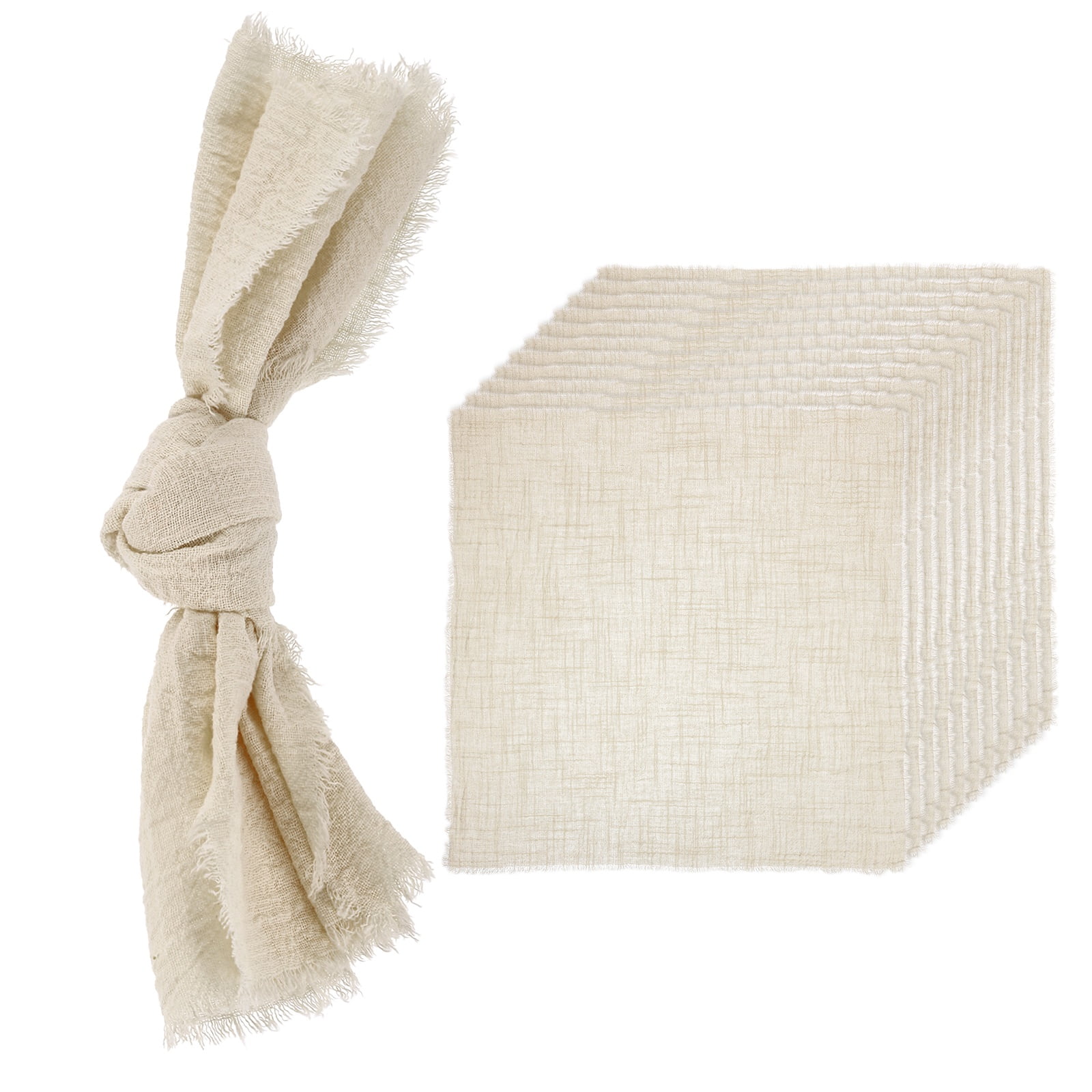 Click here for Uxcell 12 Pack Handmade Cloth Napkins  16.5x16.5 I... prices