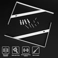 8 Pcs Heavy Duty Shelf Brackets, Floating Metal Shelf Brackets, L ...