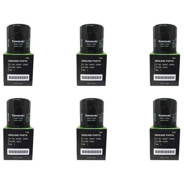 6 Pack Kawasaki OEM Oil Filter 16097-0008 - Walmart.com 6 Pack Kawasaki OEM Oil Filter 16097-0008 - Walmart.com