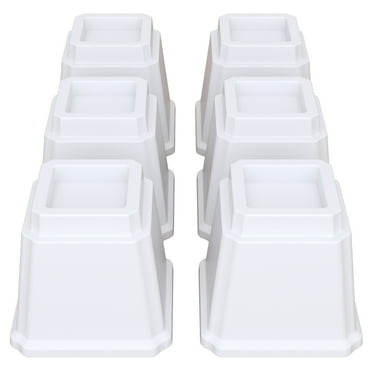 MQ 4 Inch Bed Risers, 4 Pack Black, 7000LBs Support, Oversized ...