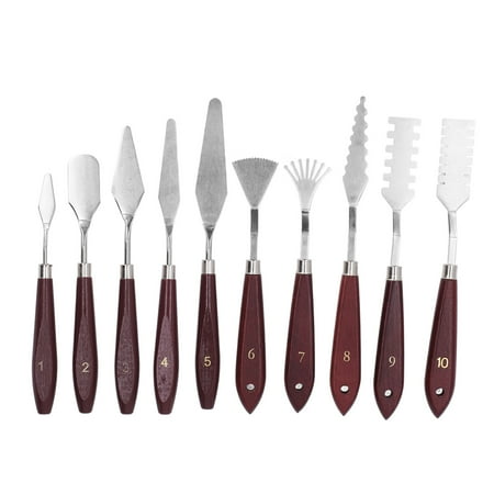 Painting Knife Set, Versatile Wooden Handle Stainless Steel Painting ...