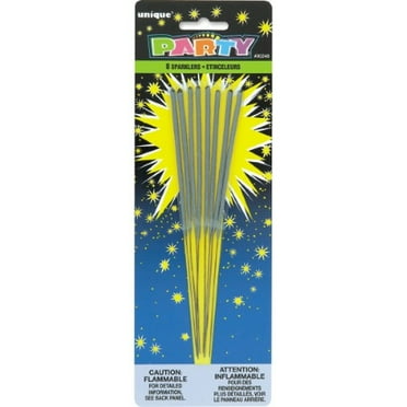VIP 8pc Pack Bottle/Cake Sparklers - 2 packs of 4, Burns Approx. 45 ...