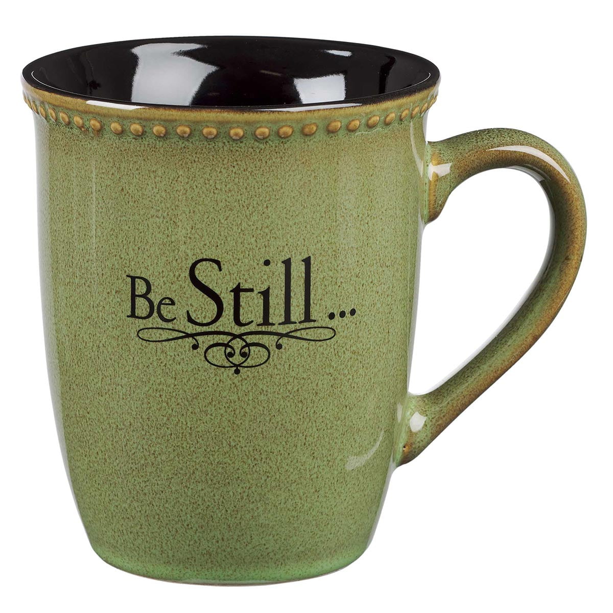 Christian Art Gifts Sage Green Stoneware Coffee/Tea Mug Be Still ...
