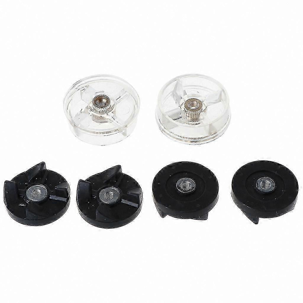 6-Pack Replacement Parts: 2 Plastic Gear Bases & 4 Rubber Gears for ...