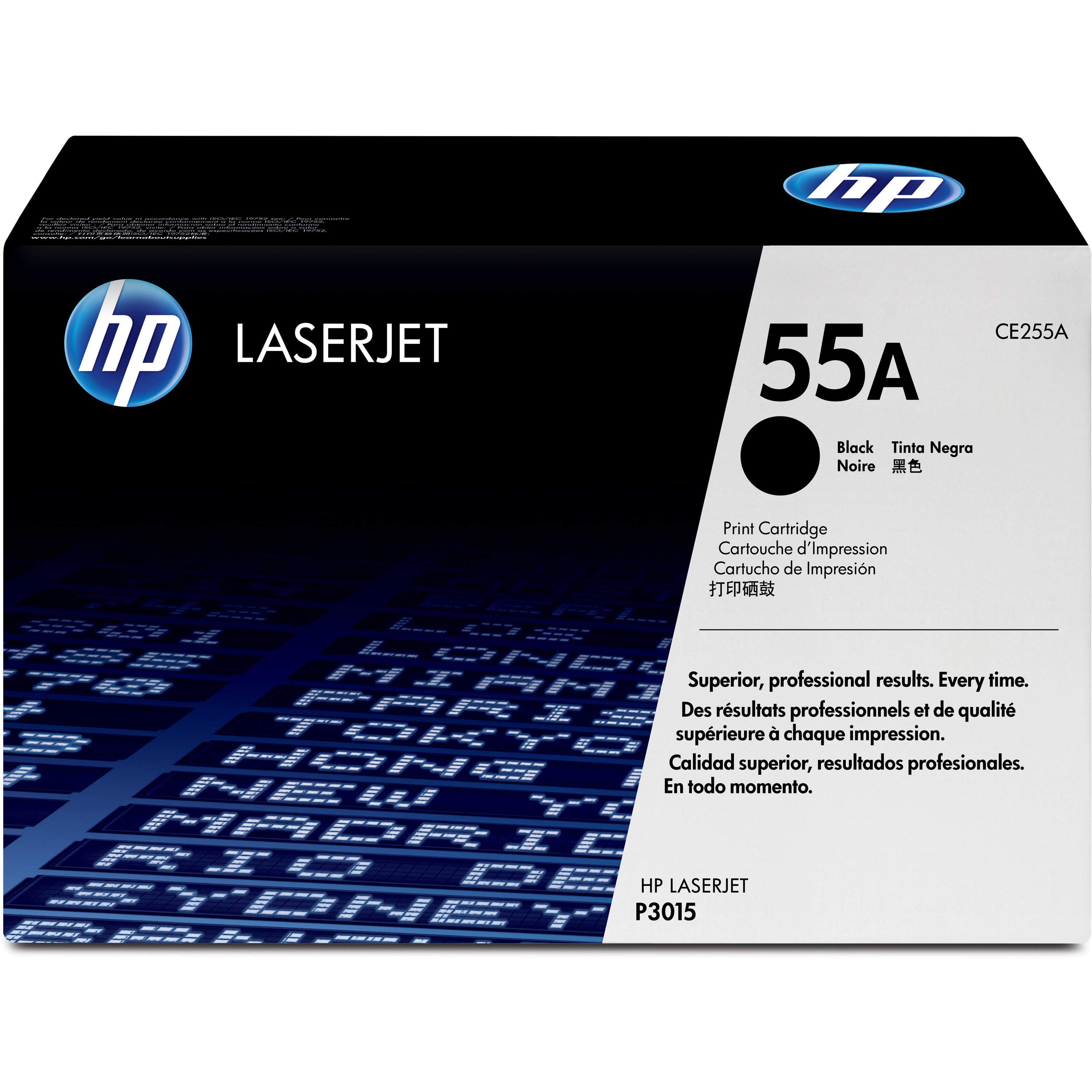 HP 55A (CE255A) Black Original LaserJet Toner Cartridge - Walmart.com ...