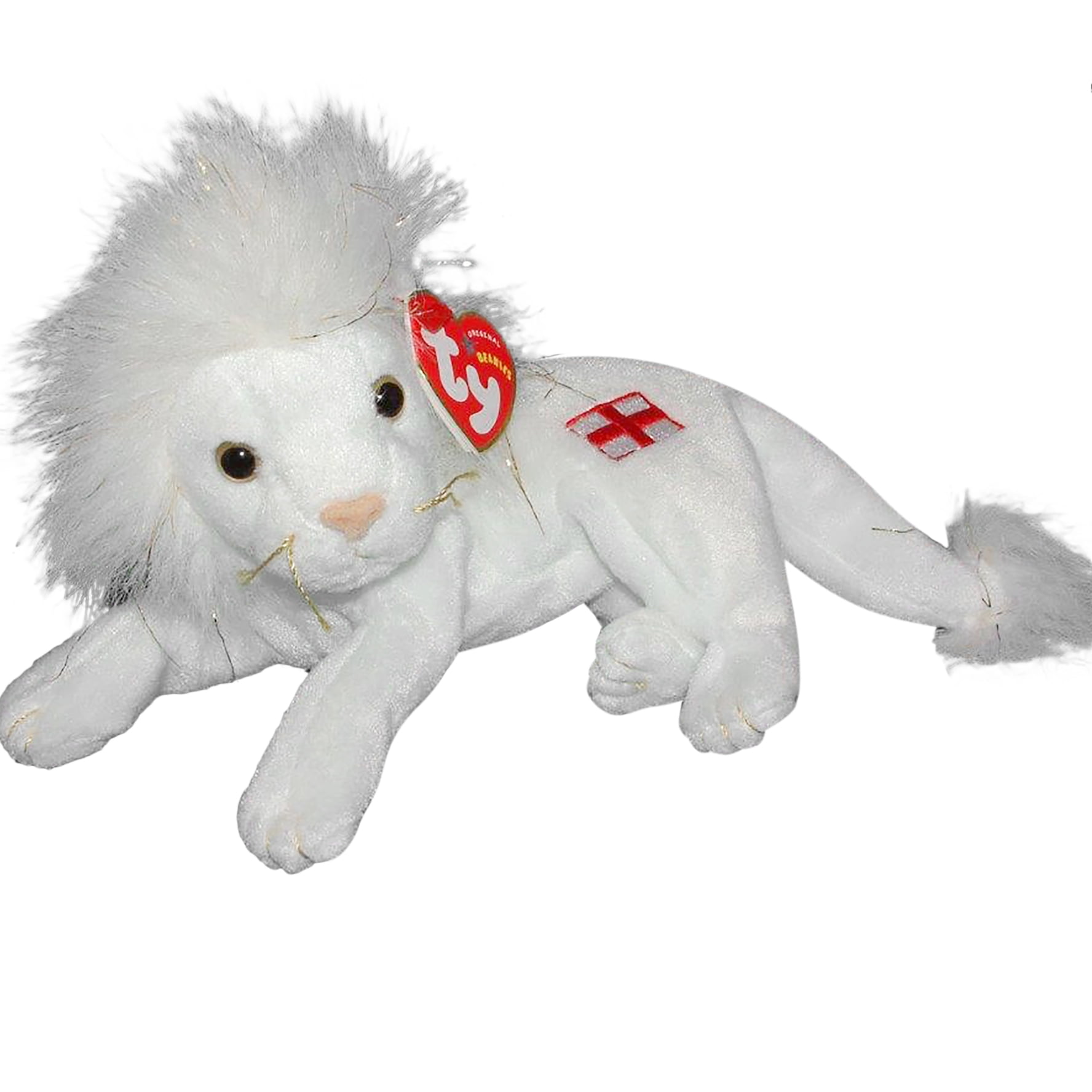 Ty Beanie Baby: Pride the Lion | Stuffed Animal | MWMT's - Walmart.com