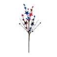 Dongrere 4th of July Star and Berry Spray Pick, Red White Blue Floral ...