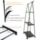 2 in 1 Rolling Clothes Rack, Clothes Rack with 2 Tier Shelves, Rolling ...