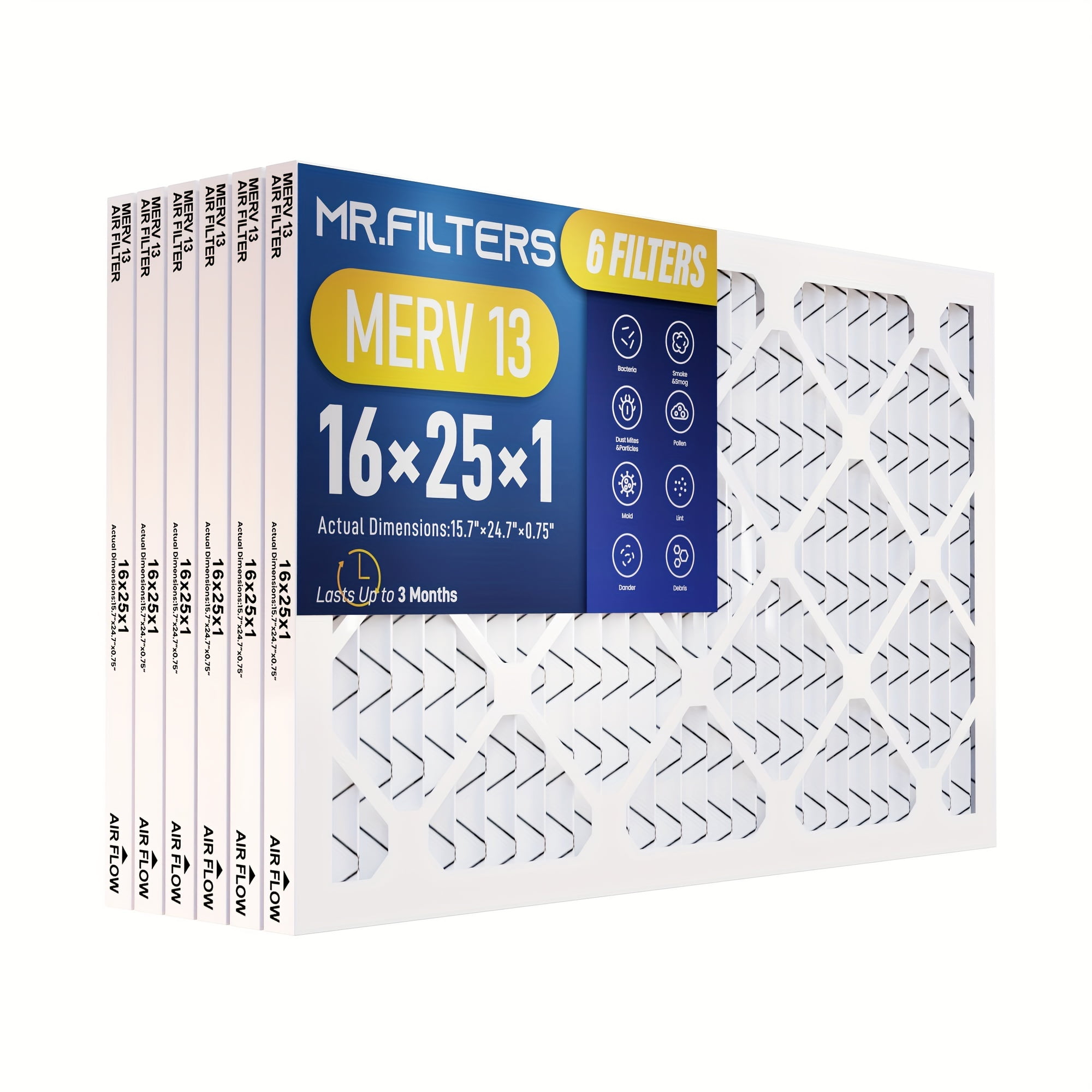 Click here for Grm 6pcs Air Filter Merv13  Pleated Hvac Ac Furnac... prices
