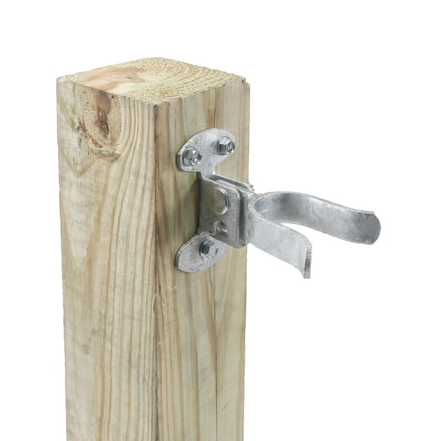 Plum Fittings Galvanized Pressed Steel Gate Fork Latch - 1-3/8" Fork, Wall Mount for Chain Link ...