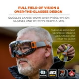 Ergodyne Clear Lens Gray Otg Safety Goggles Neoprene Strap - Walmart.com