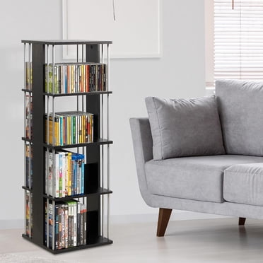 "Pemberly Row Media Tower: 46"" Multimedia Storage Rack in Cinnamon ...