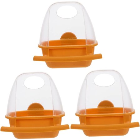 3pcs Bird Food Box Bird Feeder Parrot Water Feeder Bottles Bird Water ...