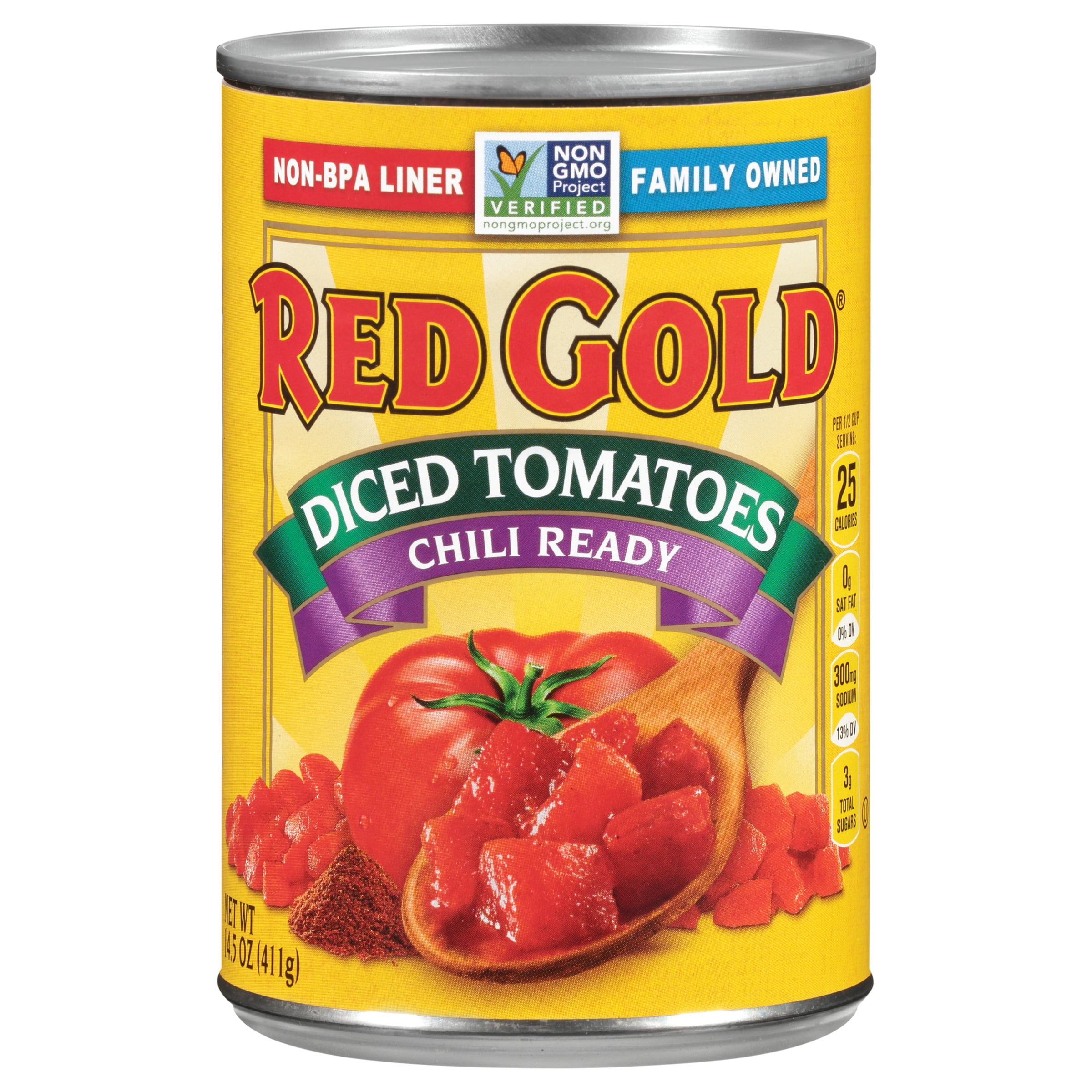 Red Gold Diced Tomatoes Chili Ready 14.5oz - Walmart.com