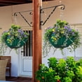 4 Pack Hanging Plant Brackets Outdoor 12" Metal Fence Wall Plant Hanger ...