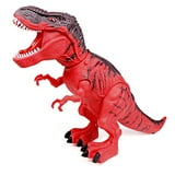 Animated T-Rex Dinosaur Toy, Battery Operated, Roaring, Lights Up, Lays ...