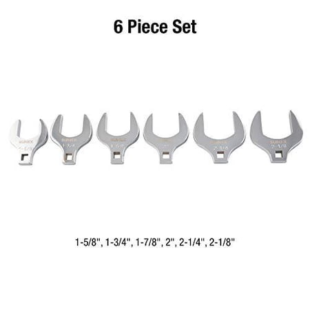 Sunex 9722A 6 Piece 1/2" Dr. Jumbo Crowfoot Set CRV | Walmart Canada
