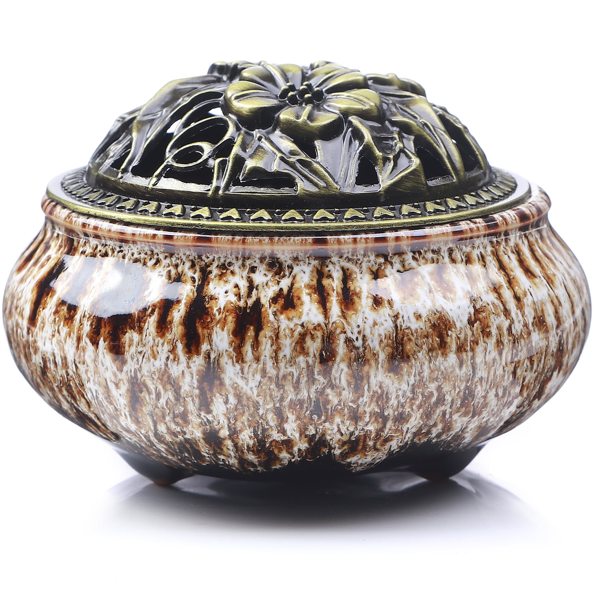 Ceramic Incense Burner with Incense Stick Holder + Insulation use for ...