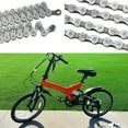 Bicycles Chain High Strength Steel Cycling Chain with Buckle, 112 Link Bike Derailleur Chain 9 ...