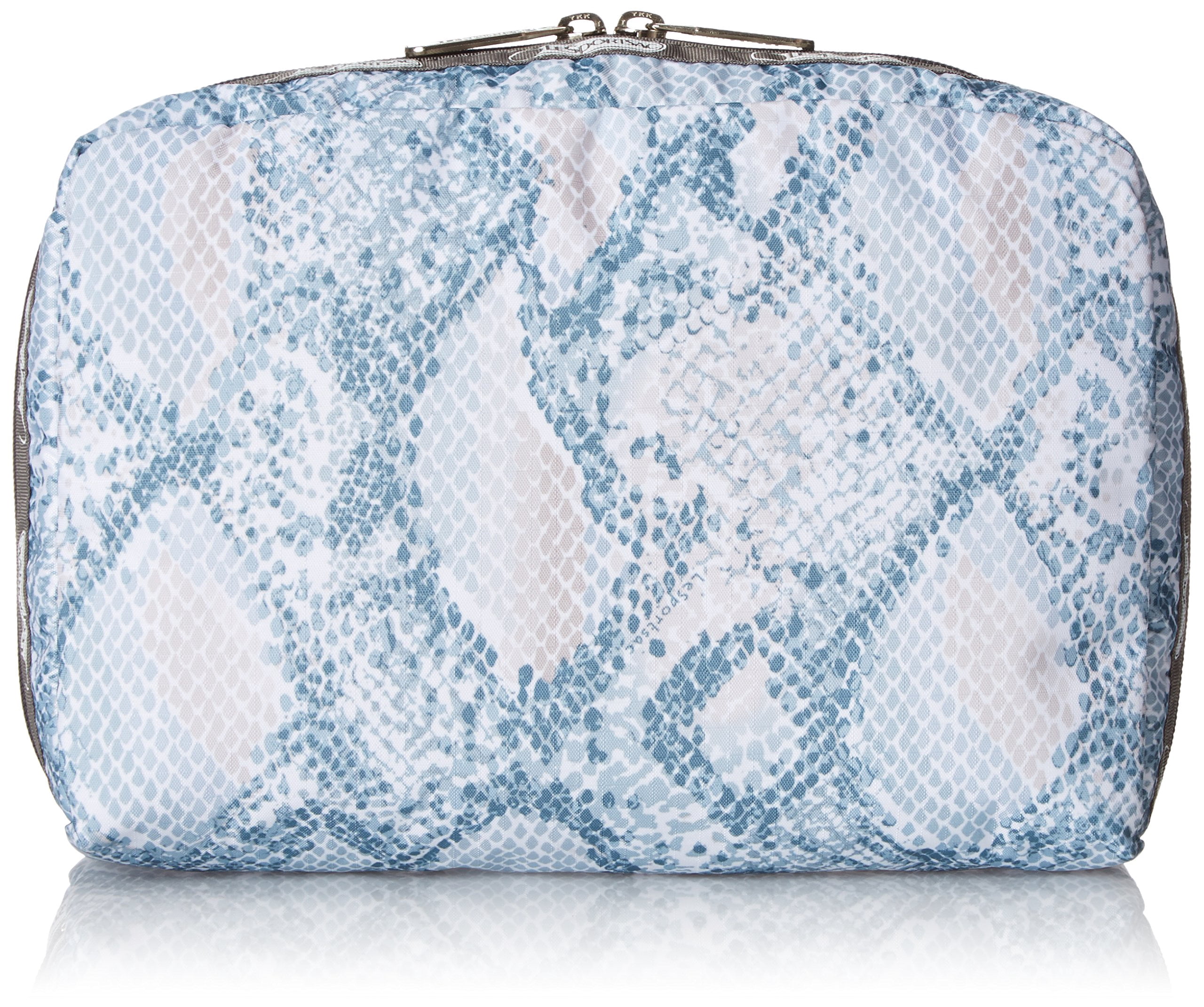 LeSportsac Classic Extra Large Rectangular Cosmetic Case (Aqua Snake ...