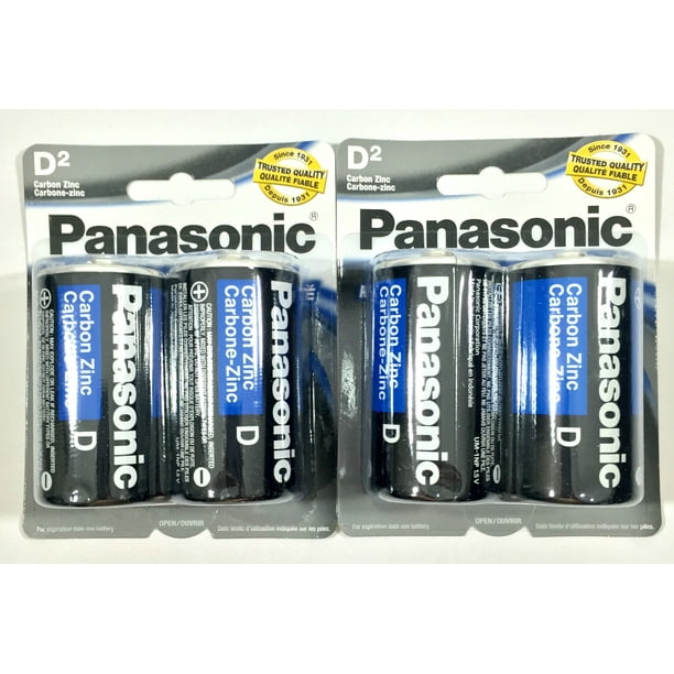 4Pc Size D Panasonic Batteries Super Heavy Duty Power Zinc Carbon - Walmart.com