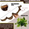 2PCS Natural Reptile Climbing Branches Decor,1.8-2.25" Thick Natural ...