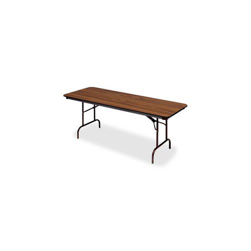 Iceberg Premium Wood Laminate Folding Table Melamine, Oak Top - 96 ...