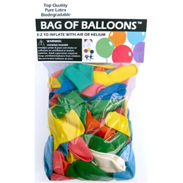 Balloons And Weights 6728 10 inches Assorted Color Latex Balloons - 72 ...