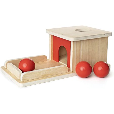 Lepai Wooden Toy Tray and Ball Drop w/ Three (3) Balls Baby First ...