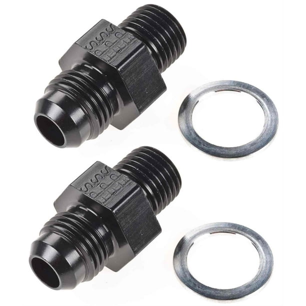JEGS 113601 Automatic Transmission Adapter Fittings 1/4 in. NPSM x -6 ...