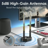 WAVLINK Tri-band WiFi Antenna/Bluetooth Extension Antenna – 6GHz, 5dBi ...