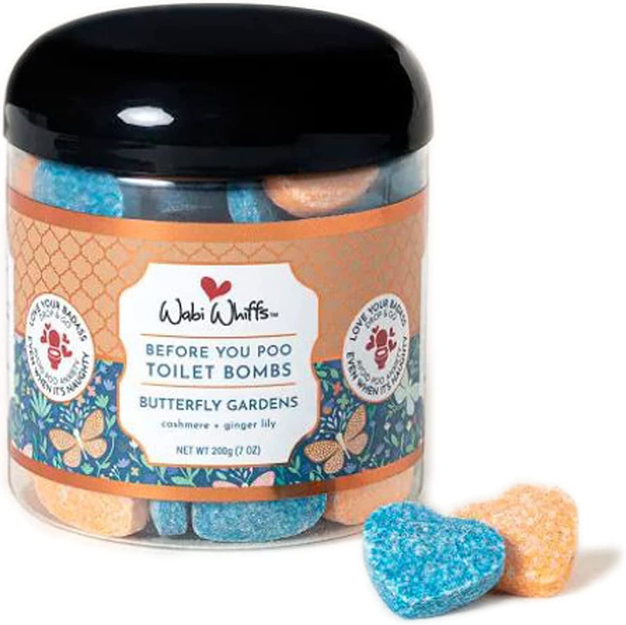 Glitter Hearts Toilet Bombs 7 Oz! Cashmere and Ginger Lily Dissolvable ...