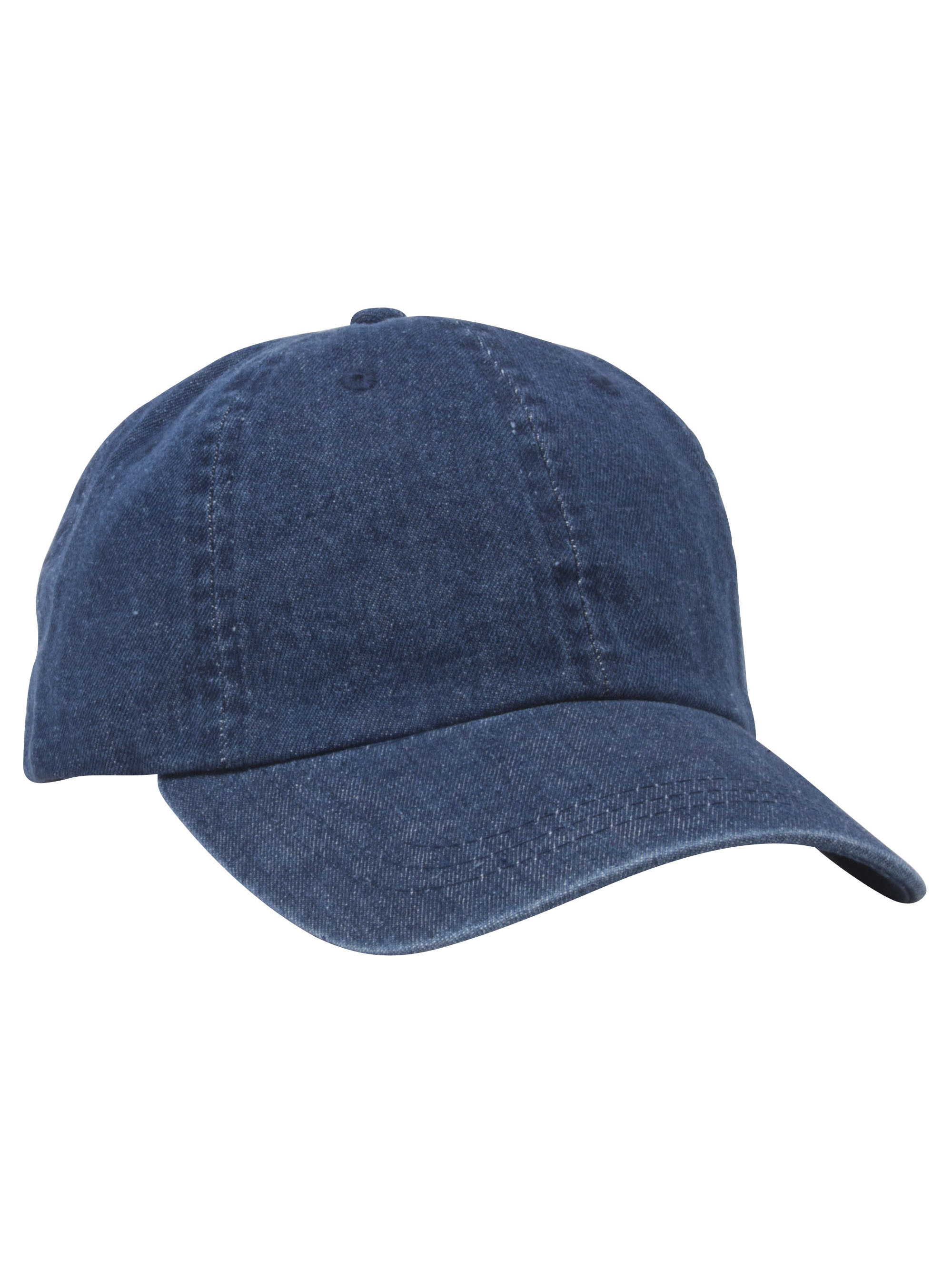 Mega Cap Cotton Denim Baseball Cap, Navy | Walmart Canada