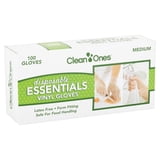 Clean Ones Disposable Essentials Vinyl Gloves Medium, 100 count ...