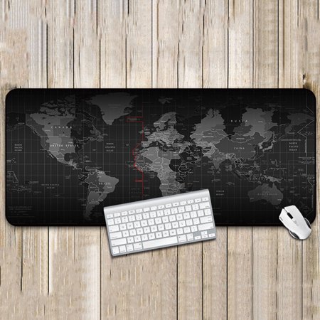 World Map Mouse Mad, Seaming Large Rubber Mouse Pad, Waterproof Gaming ...