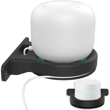 Google WiFi Wall Mount ABS Bracket Holder Shelf [Built-in Cable ...